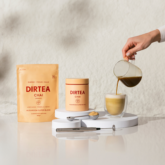 DIRTEA Mushrooms for Focus, Energy, Calm | DIRTEA Functional Mushrooms