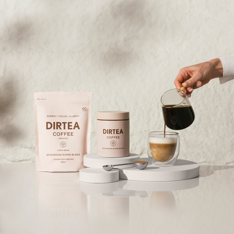 DIRTEA Mushrooms for Focus, Energy, Calm | DIRTEA Functional Mushrooms