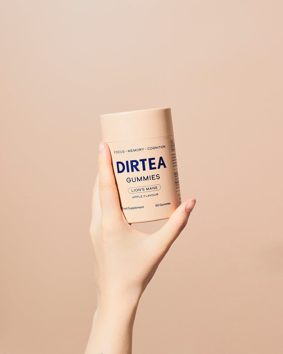 DIRTEA Mushroom Coffee with Lion’s Mane & Pure Powders for Focus